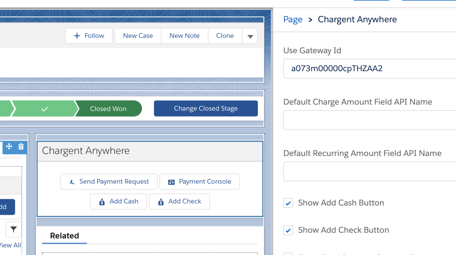 Setting and Changing the Default Gateway using Payment Console and Chargent Anywhere LWC