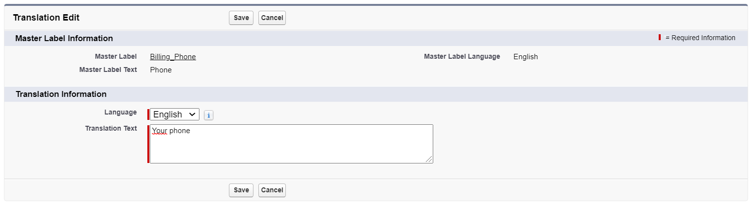Customizing Payment Request Fields