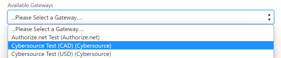 Using multiple gateways in Chargent