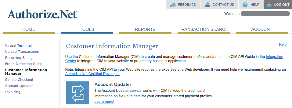 How do I enable Customer Information Management (CIM) with Authorize.net?