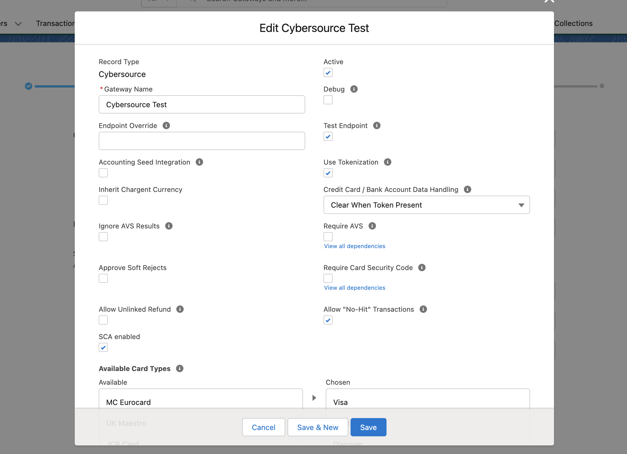 How do I update a gateway record?