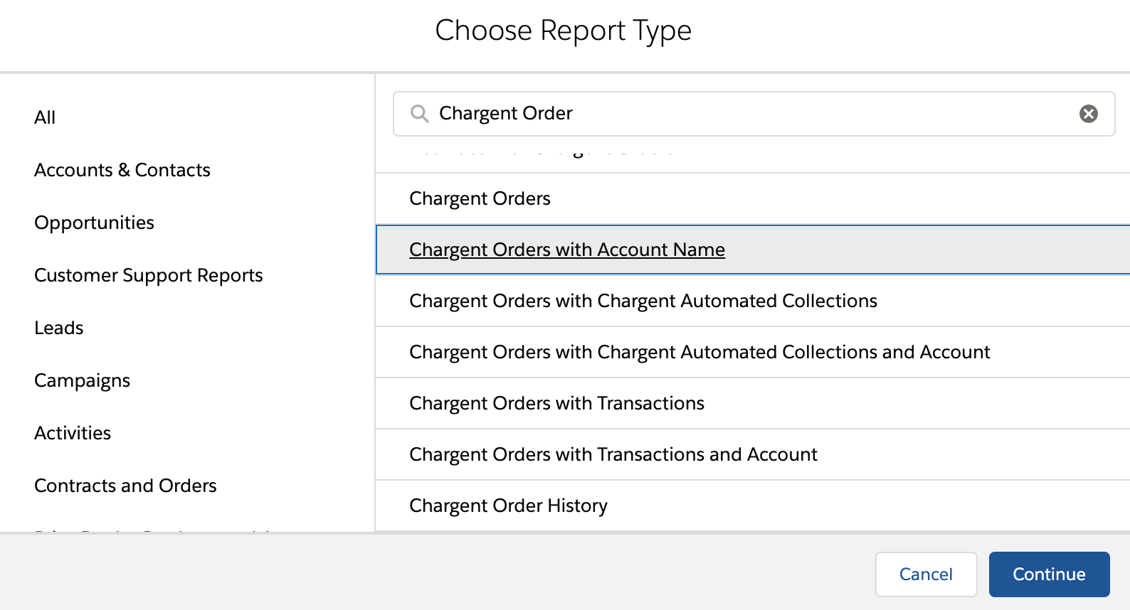 How do I create a report that shows failed recurring payments?