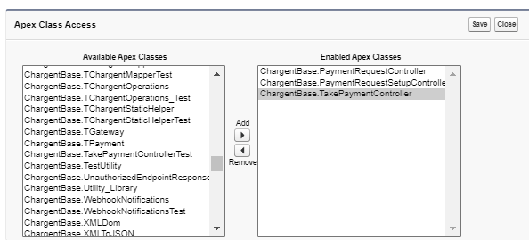 Error: Apex Class Payment Request Controller not found when using Payment Request