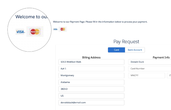 How to include images in a Payment Request Welcome Text or Footer
