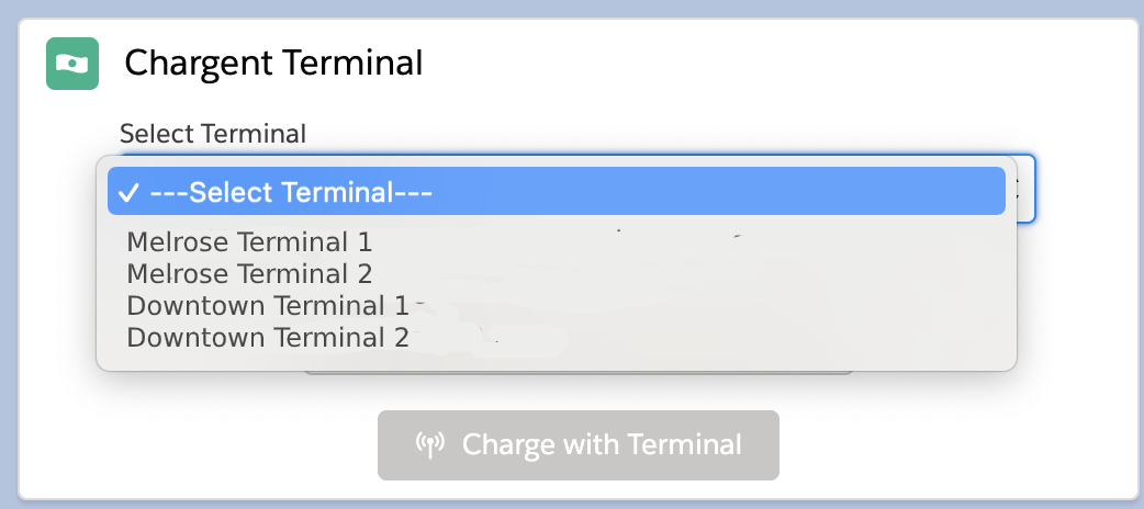 Chargent Terminal: Assign Default Terminal