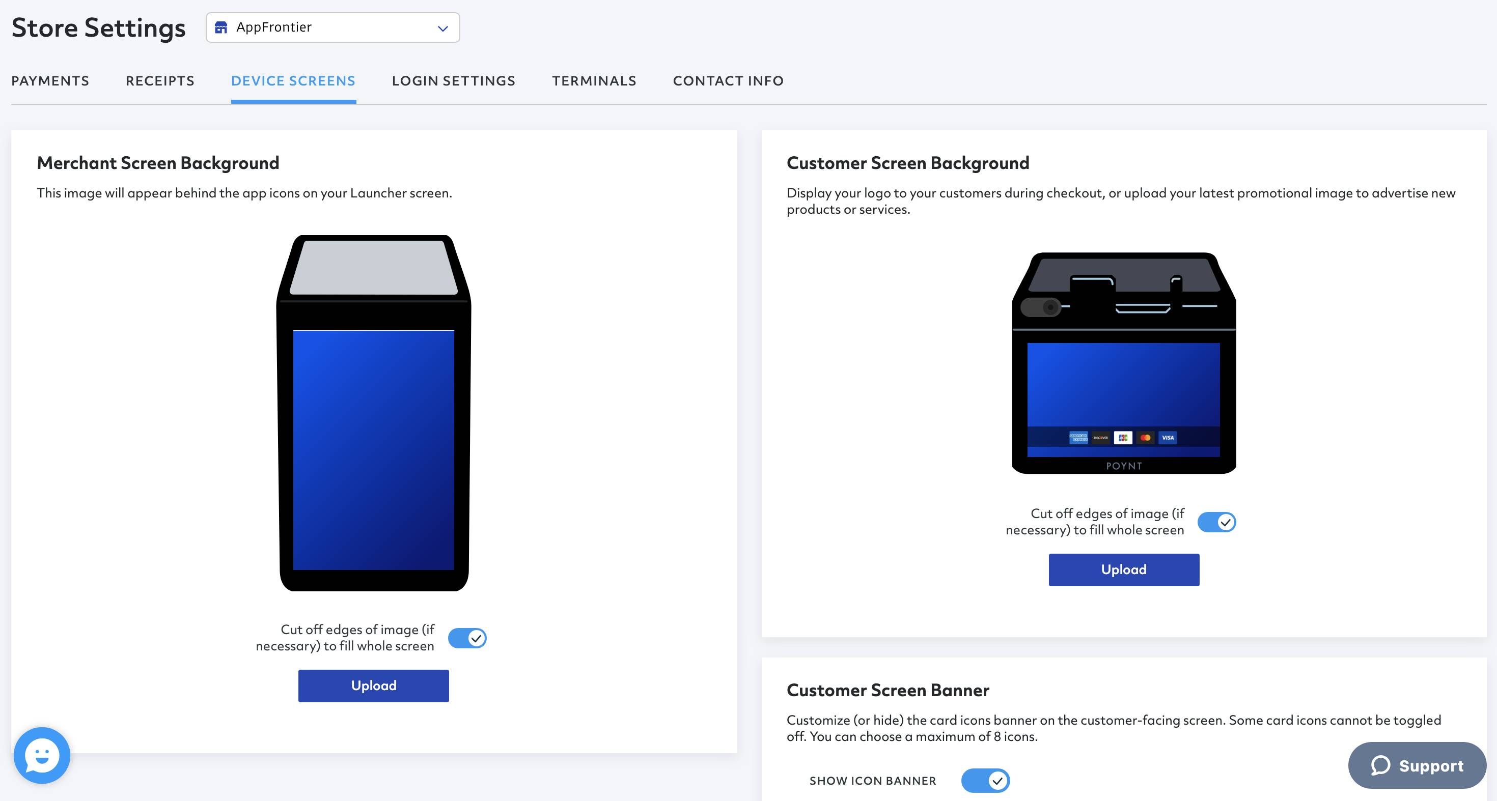 Chargent Terminal: Customizing the Terminal logo based on branding